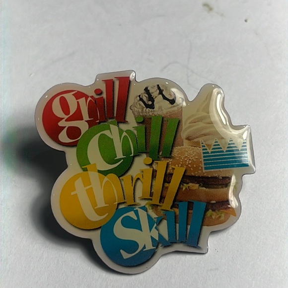 None | Jewelry | Mcdonalds Taylor Grill Chill Thrill Skill Pin | Poshmark